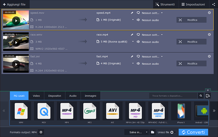 Programma per fare video di Movavi | Creare un video con due clic