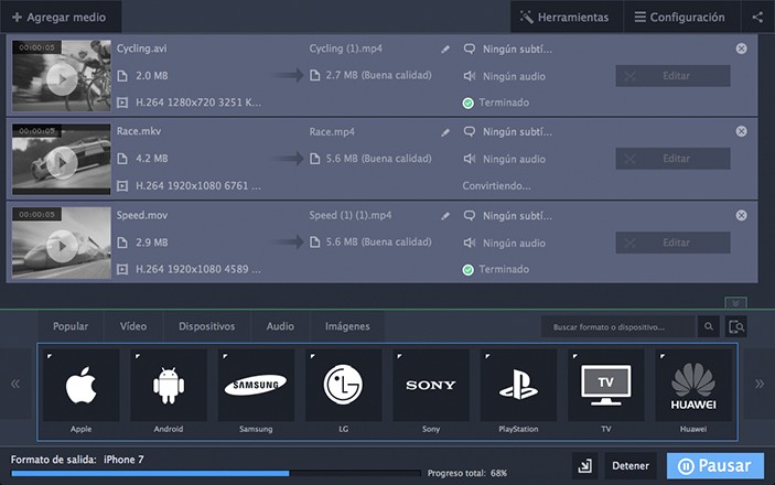 Conversor de vídeos para Mac | Movavi Video Converter para Mac