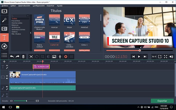 Programa para grabar pantalla | Capturadora de vídeo de Movavi